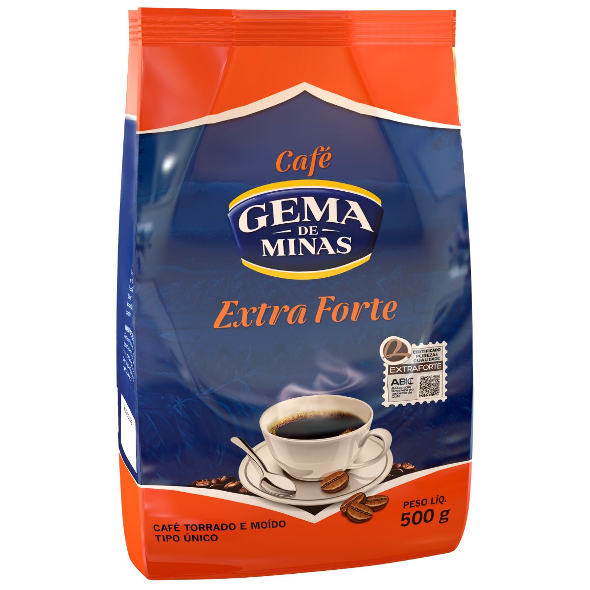 Kit Com 5 Pacotes de 500G Café Extra Forte Gema de Minas